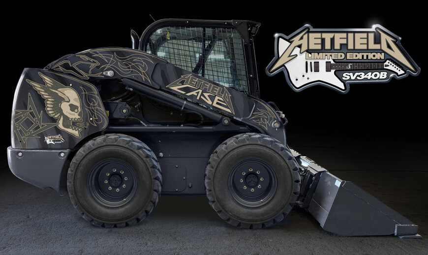 CASE Construction Equipment Designs Distinctive Skid Steer Inspired By Metallica Front Man James ...